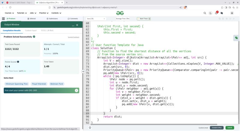 Amit Naskar on LinkedIn: #100daysofcode #queue #dsa #dijkstra # ... Amit Naskar on LinkedIn: #100daysofcode #queue #dsa #dijkstra # ...
