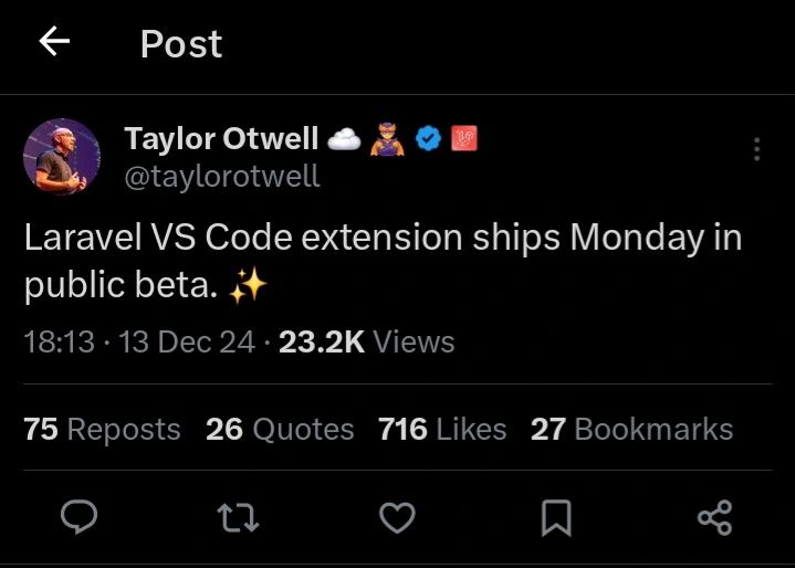 Ayoub laaouaoucha on LinkedIn: finally !! the official laravel vs code ... Ayoub laaouaoucha on LinkedIn: finally !! the official laravel vs code ...