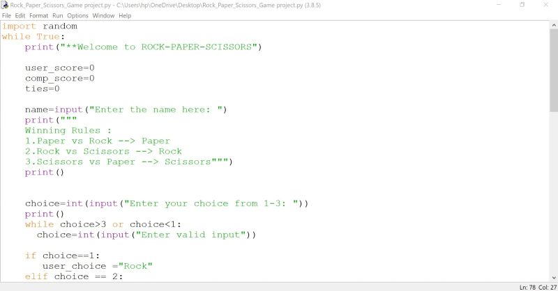 Nishant Dharewa on LinkedIn: #codsoftinternship #rockpaperscissors # ... Nishant Dharewa on LinkedIn: #codsoftinternship #rockpaperscissors # ...