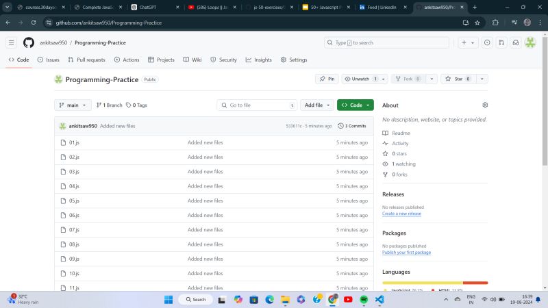 Ankit Saw on LinkedIn: #javascript #coding #webdevelopment #learning # ... Ankit Saw on LinkedIn: #javascript #coding #webdevelopment #learning # ...