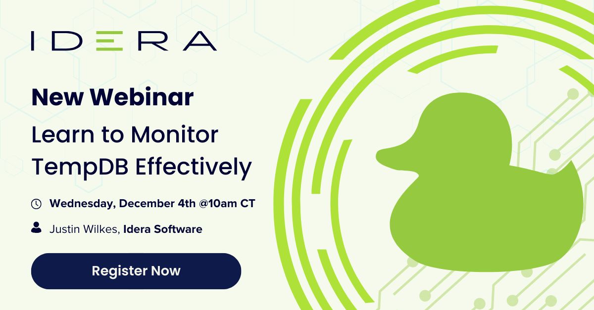 IDERA Software on LinkedIn: #sql #sqlserver #tempdb # ... IDERA Software on LinkedIn: #sql #sqlserver #tempdb # ...
