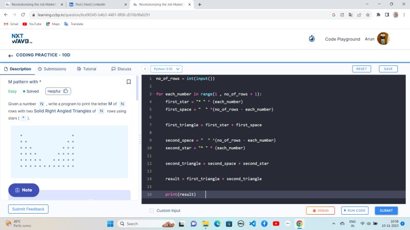 Arun kumar R on LinkedIn: #day78 #nxtwave #nxtwaveccbp #ccbp #forloop # ... Arun kumar R on LinkedIn: #day78 #nxtwave #nxtwaveccbp #ccbp #forloop # ...