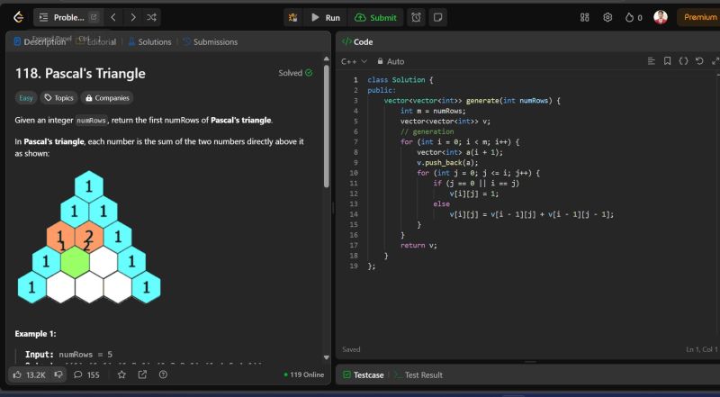 Saurav Rajput on LinkedIn: #cplusplus #coding #pascaltriangle # ... Saurav Rajput on LinkedIn: #cplusplus #coding #pascaltriangle # ...