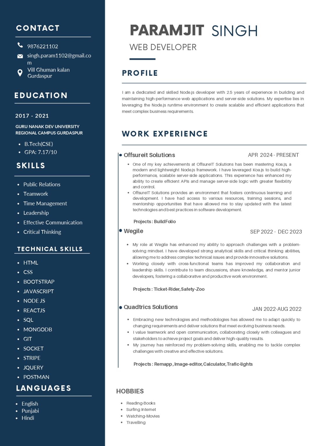 Kuldeep Sharma on LinkedIn: #webdeveloper #nodejs #reactjs # ... Kuldeep Sharma on LinkedIn: #webdeveloper #nodejs #reactjs # ...