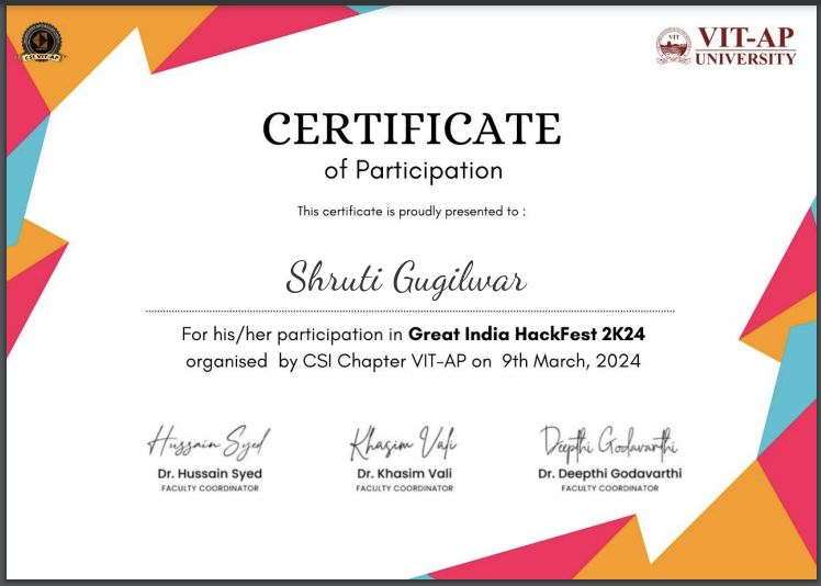 Shruti Gugilwar on LinkedIn: Thrilled to share my certificate from ... Shruti Gugilwar on LinkedIn: Thrilled to share my certificate from ...