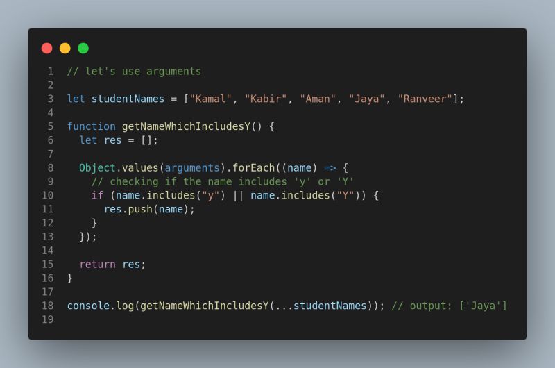 How to use 'arguments' in js | Shobhit Mishra posted on the topic ... How to use 'arguments' in js | Shobhit Mishra posted on the topic ...