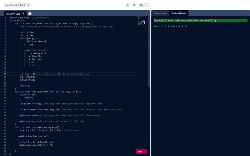 Shathabdhi R on LinkedIn: #java #scaler #dsa #sorting #recursion Shathabdhi R on LinkedIn: #java #scaler #dsa #sorting #recursion