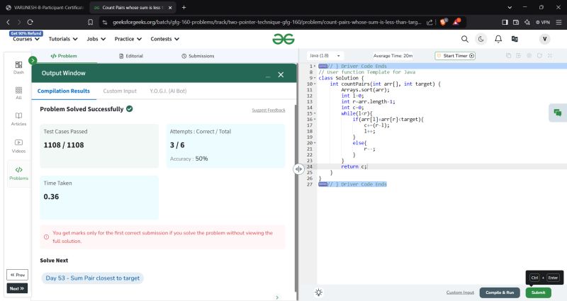 Varunesh B on LinkedIn: #codingchallenge #day52 #dsa #problemsolving # ... Varunesh B on LinkedIn: #codingchallenge #day52 #dsa #problemsolving # ...