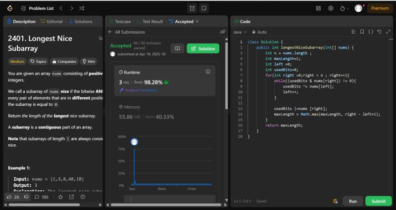 #100daysofcode #100daysofcode #leetcode #bitmanipulation #slidingwindow ... #100daysofcode #100daysofcode #leetcode #bitmanipulation #slidingwindow ...