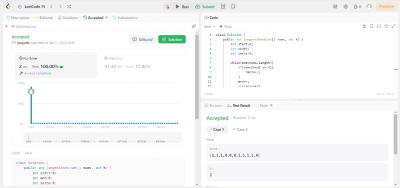 Day 16 of LeetCode challenge: Max Consecutive Ones | SreeJothi Mohan ... Day 16 of LeetCode challenge: Max Consecutive Ones | SreeJothi Mohan ...