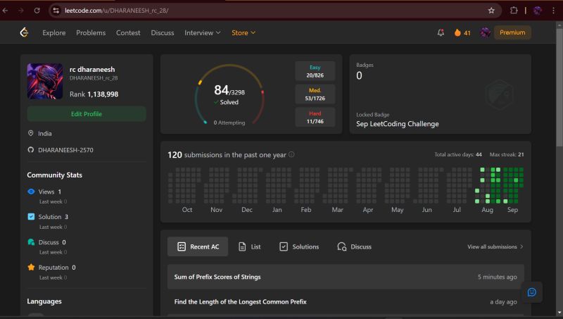 RC DHARANEESH on LinkedIn: #leetcode #codingchallenges #problemsolving ... RC DHARANEESH on LinkedIn: #leetcode #codingchallenges #problemsolving ...