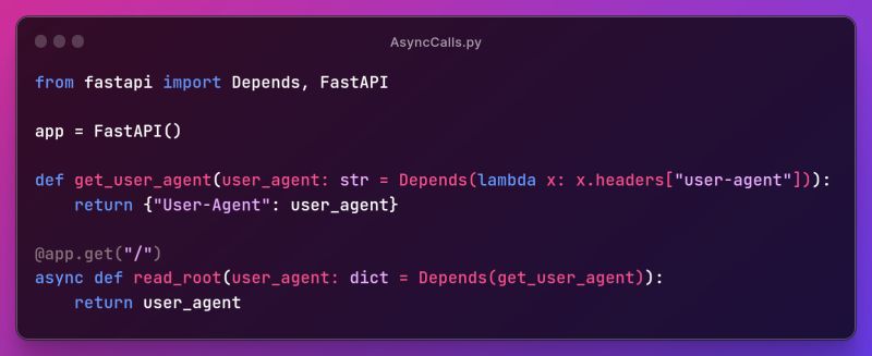 Mixomate on LinkedIn: #fastapi #dependencyinjectionmagic Mixomate on LinkedIn: #fastapi #dependencyinjectionmagic