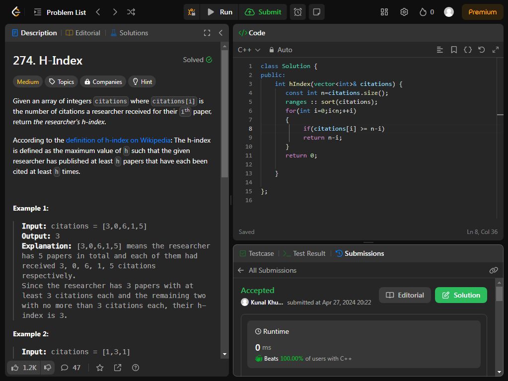 Kunal Khandelwal on LinkedIn: #100daysofcode #leetcode #connect ... Kunal Khandelwal on LinkedIn: #100daysofcode #leetcode #connect ...