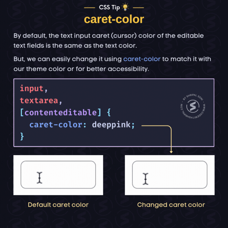 Shripal Soni on LinkedIn: CSS Tip 💡 You may not know that we can easily ... Shripal Soni on LinkedIn: CSS Tip 💡 You may not know that we can easily ...