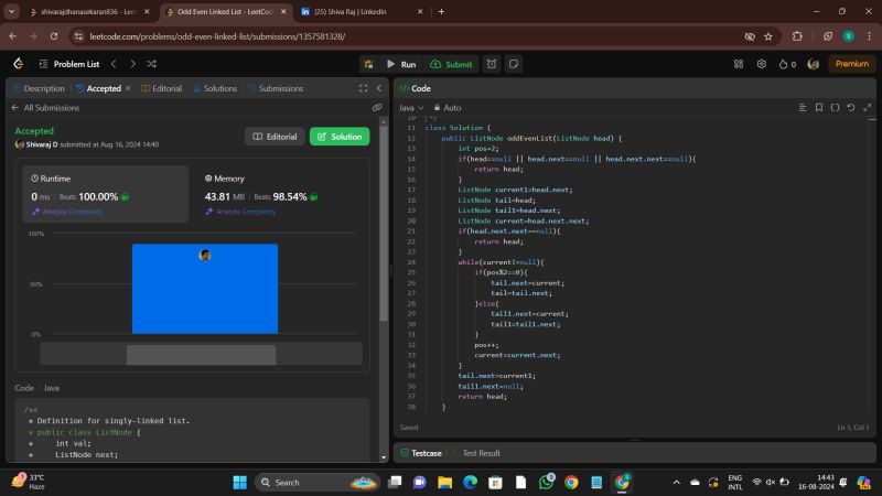 Shiva Raj on LinkedIn: #100daysofcode #codingchallenge #algorithm # ... Shiva Raj on LinkedIn: #100daysofcode #codingchallenge #algorithm # ...