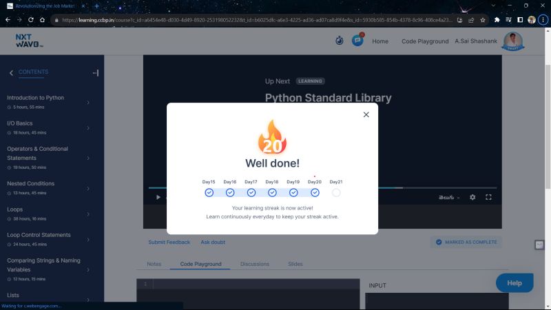 Allampally Saishashank on LinkedIn: #coding #linkedin #ccbp #ccbpian # ... Allampally Saishashank on LinkedIn: #coding #linkedin #ccbp #ccbpian # ...