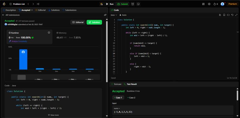 #dsawithedslash #dsa #leetcode #binarysearch #java #100daysofcode ... #dsawithedslash #dsa #leetcode #binarysearch #java #100daysofcode ...