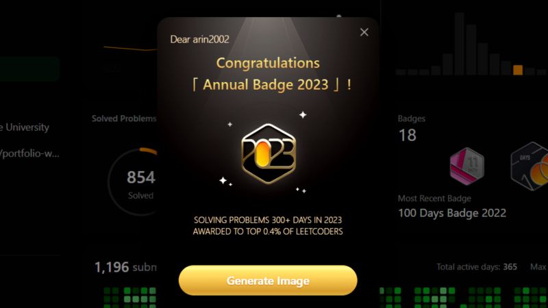 Arin Agarwal on LinkedIn: #leetcode #annualbadge2023 #problemsolving # ... Arin Agarwal on LinkedIn: #leetcode #annualbadge2023 #problemsolving # ...