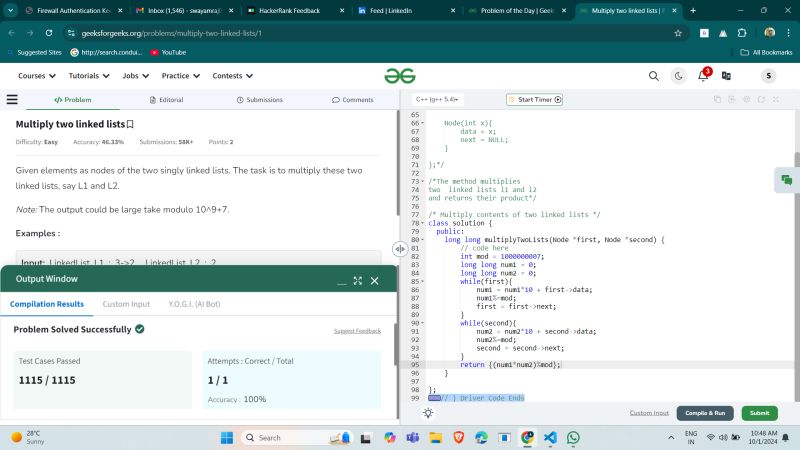 Swayam Raj on LinkedIn: #geekstreak2024 #coding #datastructures # ... Swayam Raj on LinkedIn: #geekstreak2024 #coding #datastructures # ...