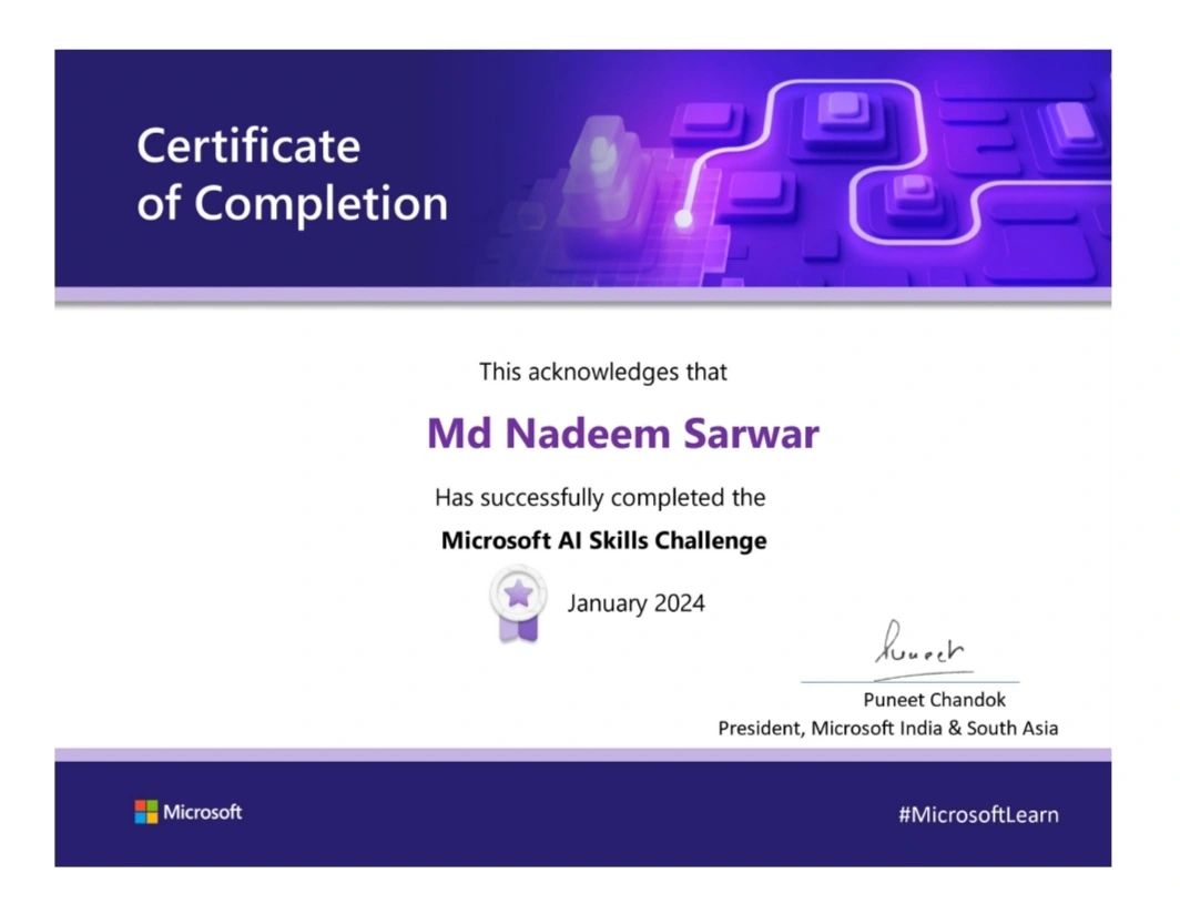 Md Nadeem Sarwar on LinkedIn: #artificialintelligence #learningeveryday ... Md Nadeem Sarwar on LinkedIn: #artificialintelligence #learningeveryday ...