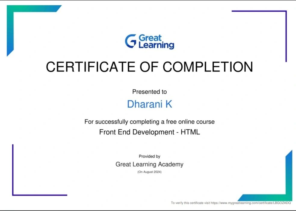 Dharani Karthikeyan on LinkedIn: #webdevelopment #html # ... Dharani Karthikeyan on LinkedIn: #webdevelopment #html # ...