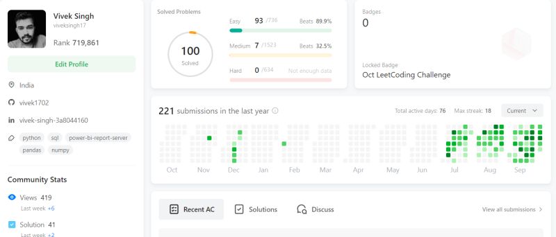 Vivek Singh on LinkedIn: #leetcode #python #codingjourney Vivek Singh on LinkedIn: #leetcode #python #codingjourney