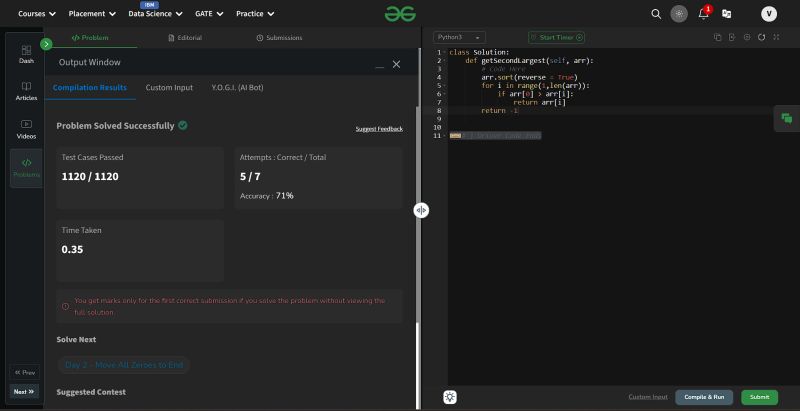 #gfg160 #dsa #codingchallenge #geeksforgeeks #learningneverstops ... #gfg160 #dsa #codingchallenge #geeksforgeeks #learningneverstops ...