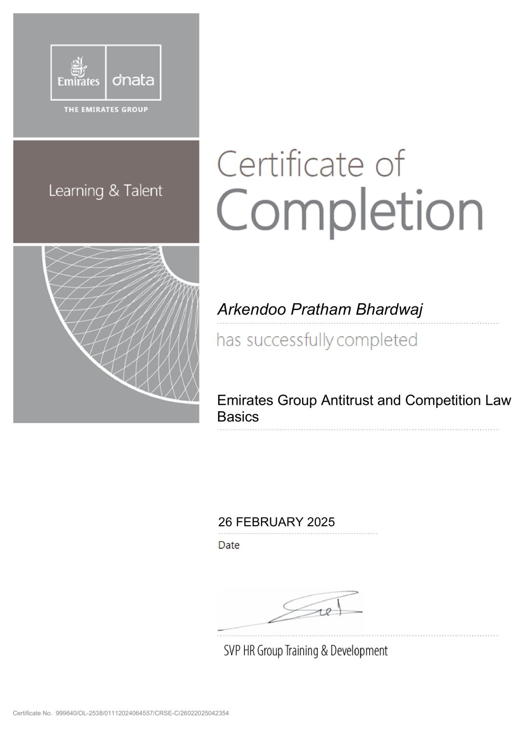 Just obtained another certificate facilitated by Just obtained another certificate facilitated by