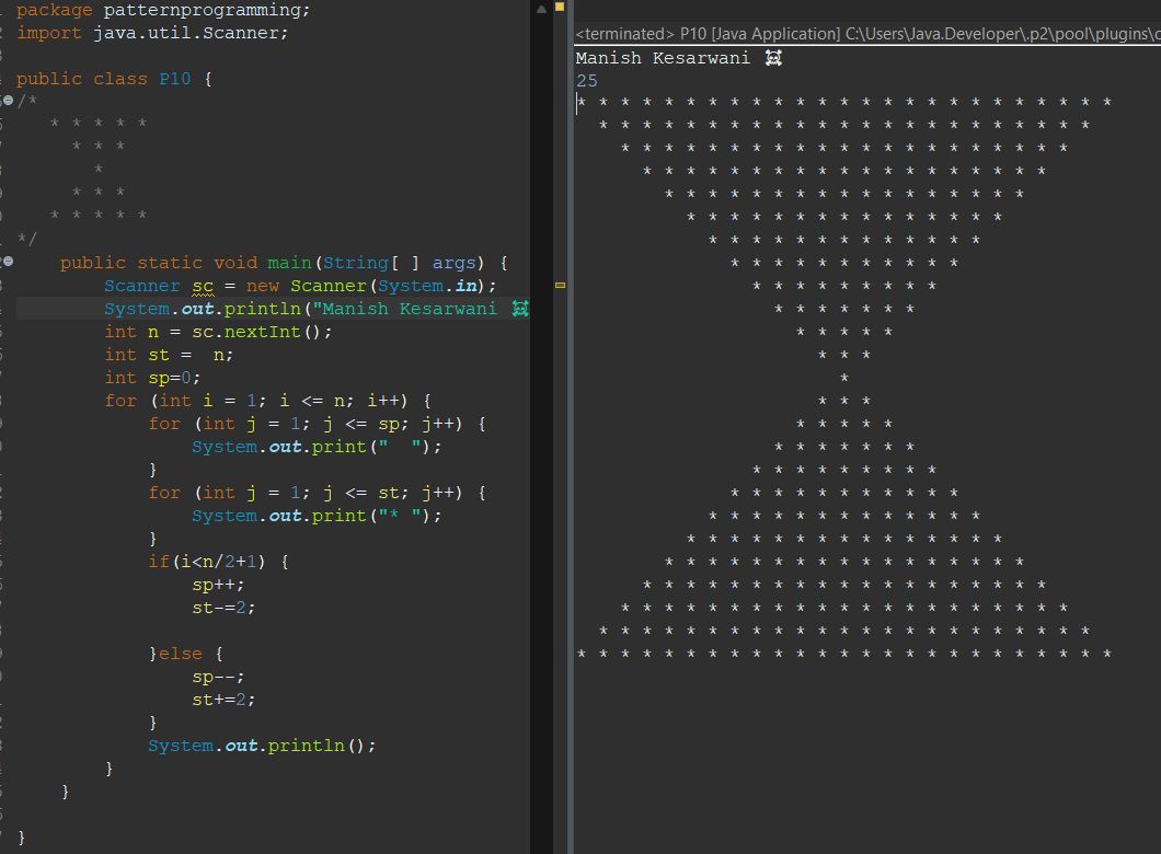 #pattern #java | Manish Kesarwani #pattern #java | Manish Kesarwani