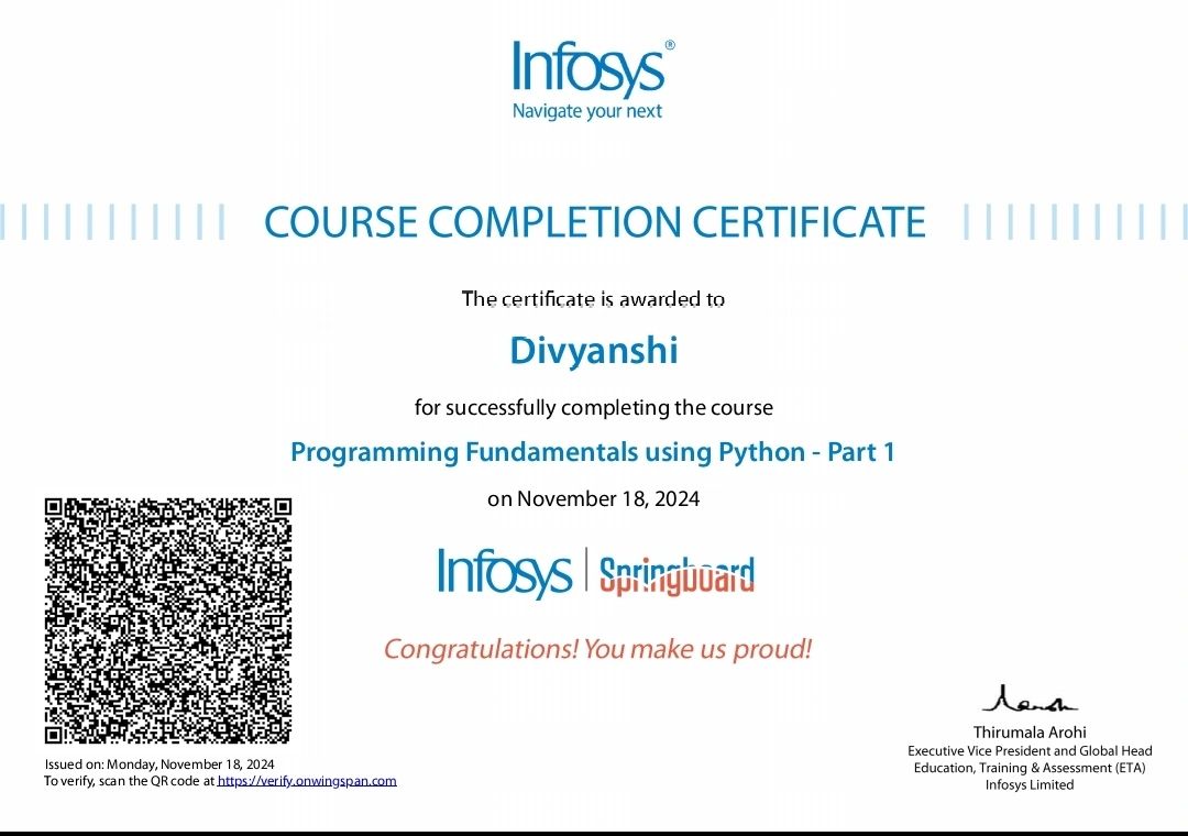 Divyanshi Jadon on LinkedIn: #python #programming #learningjourney # ... Divyanshi Jadon on LinkedIn: #python #programming #learningjourney # ...