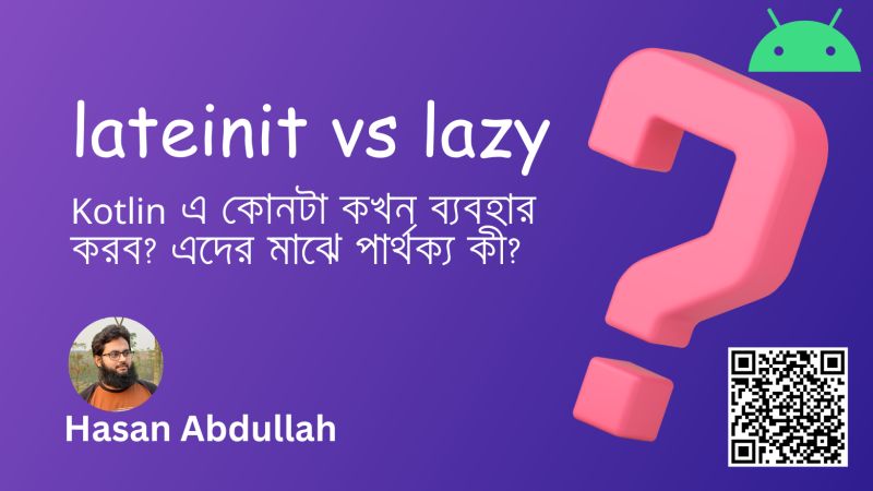 Abdullah Al Hasan on LinkedIn: #kotlin #android #lateinit #lazy Abdullah Al Hasan on LinkedIn: #kotlin #android #lateinit #lazy