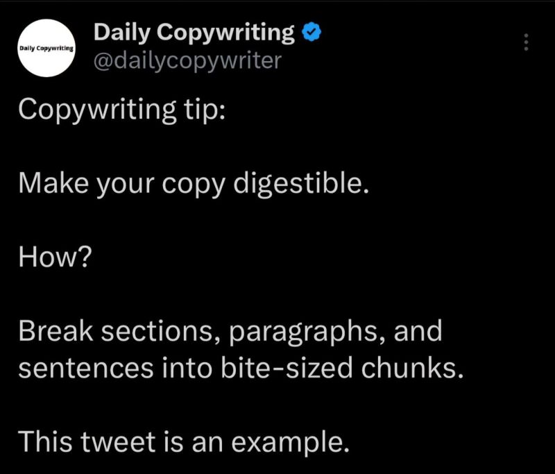 Daily Copywriting on LinkedIn: Copywriting tip: Make your copy ... Daily Copywriting on LinkedIn: Copywriting tip: Make your copy ...