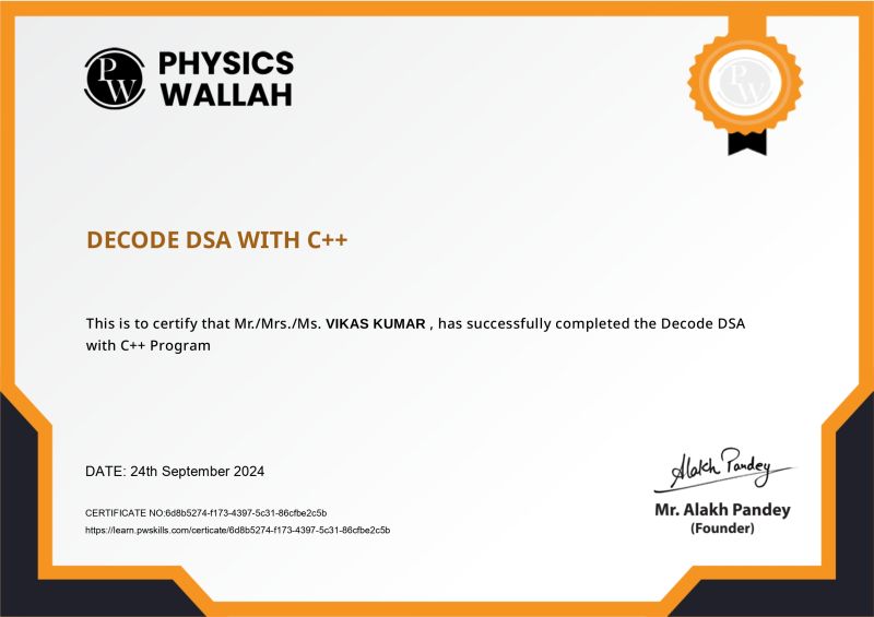 Vikas Kumar on LinkedIn: #connections #datastructures #algorithms #cpp ... Vikas Kumar on LinkedIn: #connections #datastructures #algorithms #cpp ...