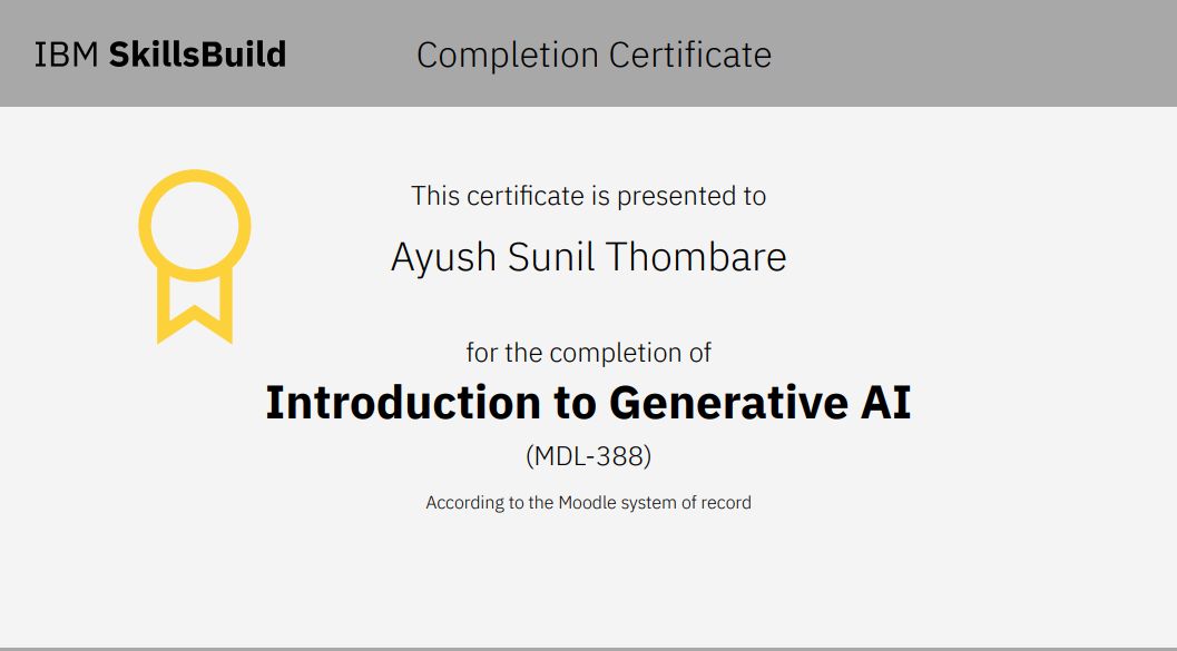 Ayush Thombare on LinkedIn: #generativeai #ai #machinelearning # ... Ayush Thombare on LinkedIn: #generativeai #ai #machinelearning # ...