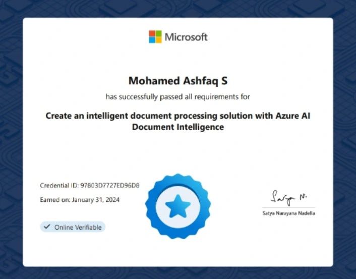 Heyy Connectionz !! 🥳 Happy to share my new certifications from ... Heyy Connectionz !! 🥳 Happy to share my new certifications from ...
