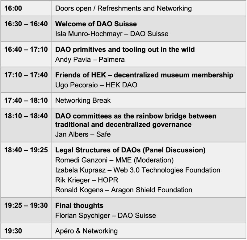 #daosymposium | DAO Suisse #daosymposium | DAO Suisse