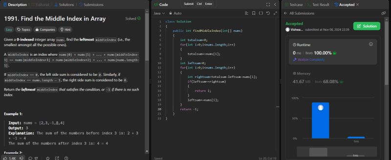 Vishwa S on LinkedIn: #100daysofcode #leetcode Vishwa S on LinkedIn: #100daysofcode #leetcode