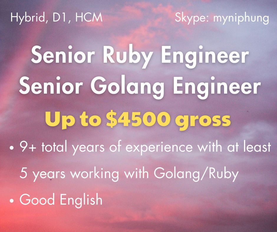 Thuc Anh (Anna) on LinkedIn: #golang #ruby #hybrid # ... Thuc Anh (Anna) on LinkedIn: #golang #ruby #hybrid # ...