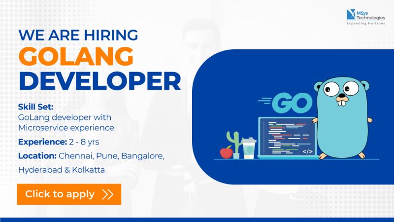 Sai Eswari Sitaraman on LinkedIn: #msyshiring2022 #golang # ... Sai Eswari Sitaraman on LinkedIn: #msyshiring2022 #golang # ...