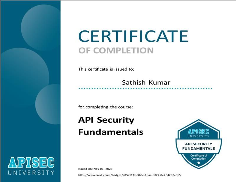 SathishKumar Sundarraj on LinkedIn: #apisecurity #cyberessentials # ... SathishKumar Sundarraj on LinkedIn: #apisecurity #cyberessentials # ...