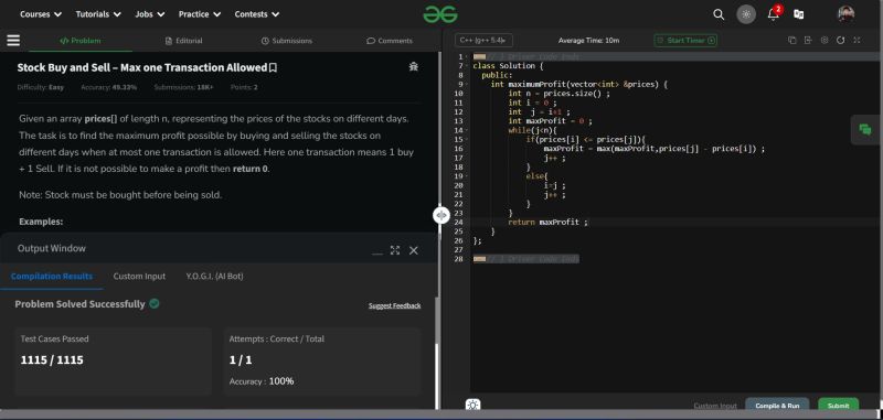 Alok Hotta on LinkedIn: #coding #problemsolving #algorithms #stocks # ... Alok Hotta on LinkedIn: #coding #problemsolving #algorithms #stocks # ...