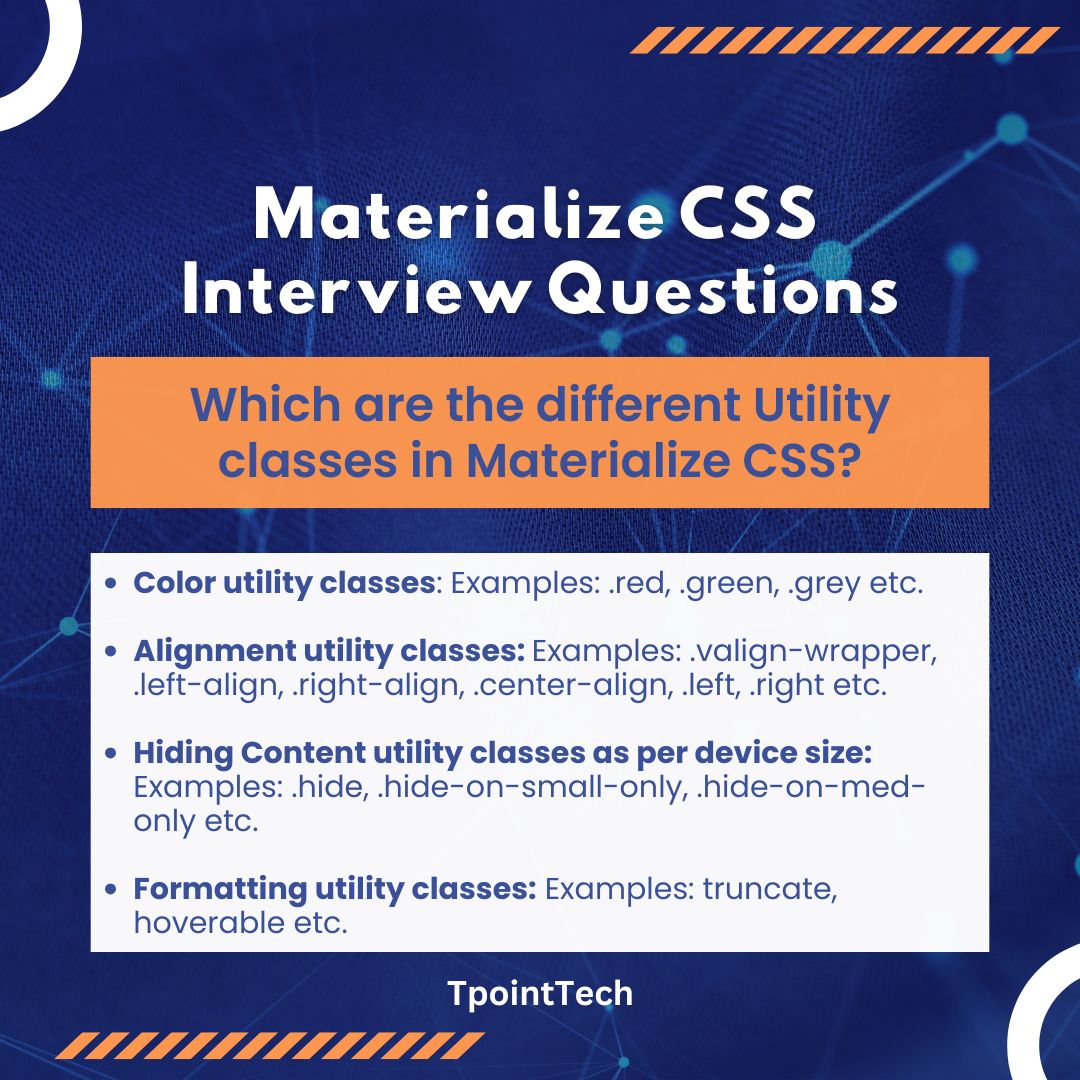 Tpoint Tech on LinkedIn: #materializecss #css #html #javascript #tpointtech Tpoint Tech on LinkedIn: #materializecss #css #html #javascript #tpointtech