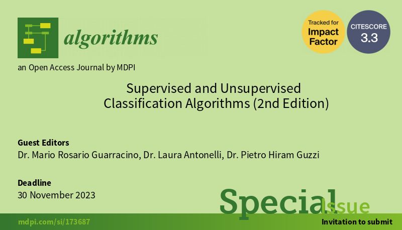 Algorithms MDPI on LinkedIn: #callforpapers #specialissue # ... Algorithms MDPI on LinkedIn: #callforpapers #specialissue # ...