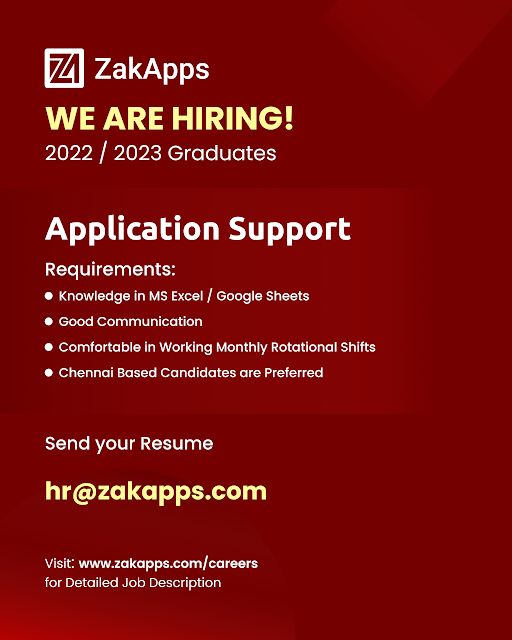 Tharun Raj on LinkedIn: #connections #hiring #jobalert #support #excel ... Tharun Raj on LinkedIn: #connections #hiring #jobalert #support #excel ...