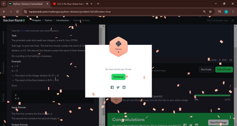 Sawan Kumar on LinkedIn: #hackerrank #python #coding #learningjourney # ... Sawan Kumar on LinkedIn: #hackerrank #python #coding #learningjourney # ...
