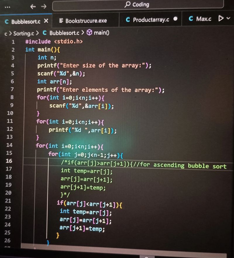 Aayush Sinha on LinkedIn: Sorting an array through Bubble Sort method Aayush Sinha on LinkedIn: Sorting an array through Bubble Sort method