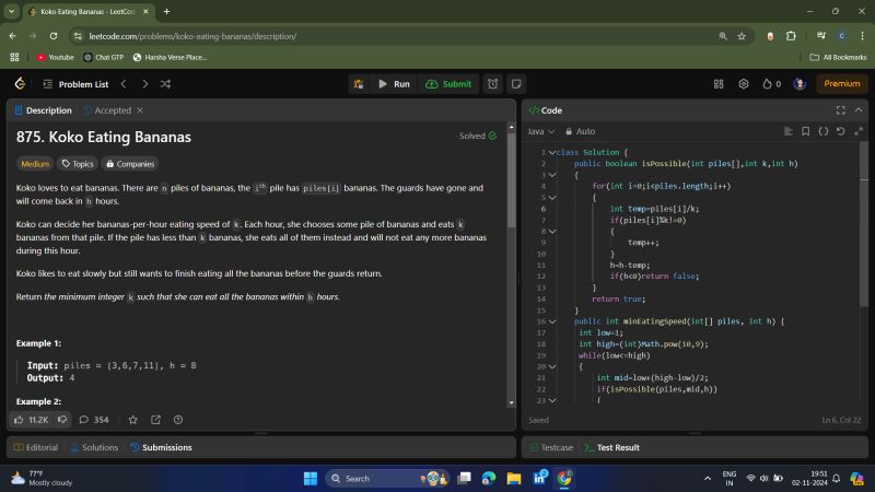 Chirudeep Karjala on LinkedIn: #100daysofcode #leetcode #binarysearch # ... Chirudeep Karjala on LinkedIn: #100daysofcode #leetcode #binarysearch # ...