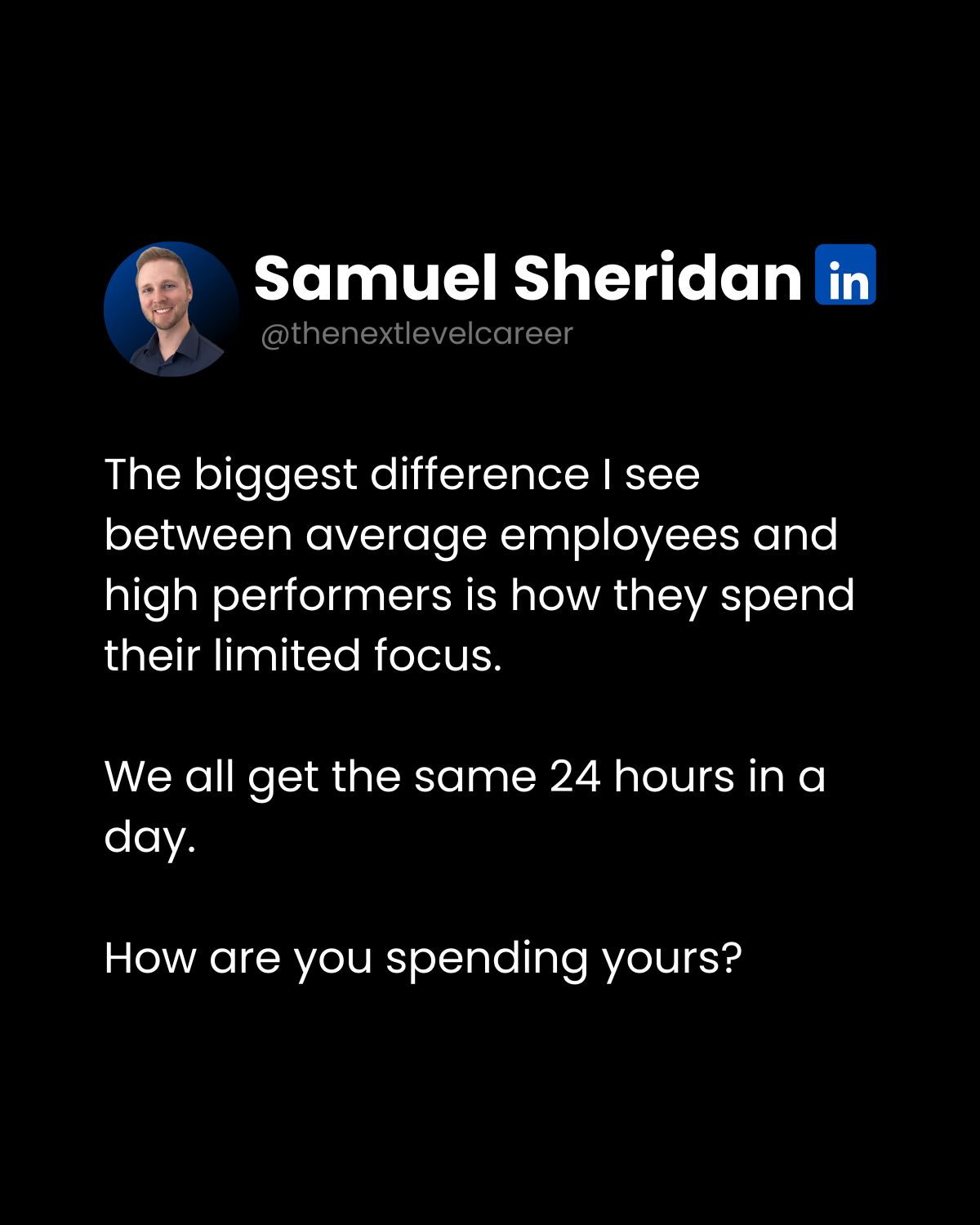 Samuel Sheridan on LinkedIn: The mindset that's holding back your ... Samuel Sheridan on LinkedIn: The mindset that's holding back your ...
