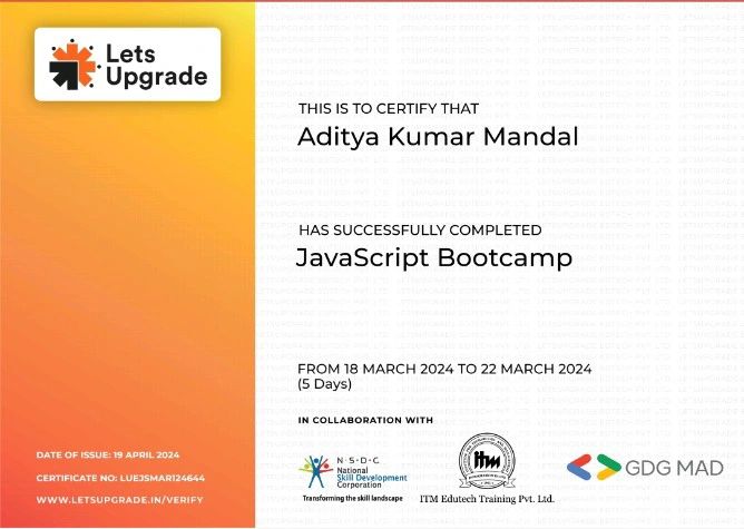 Excited to announce that I've successfully completed my JavaScript ... Excited to announce that I've successfully completed my JavaScript ...