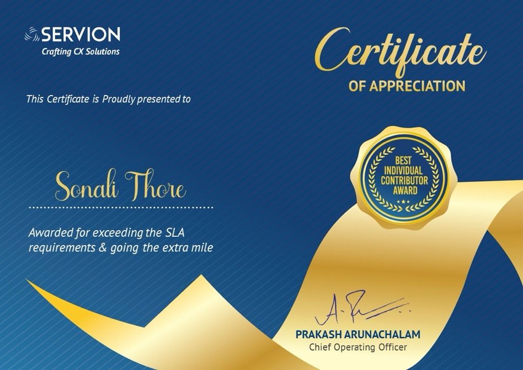 Sonali Thore on LinkedIn: Servion Global Solutions Sonali Thore on LinkedIn: Servion Global Solutions
